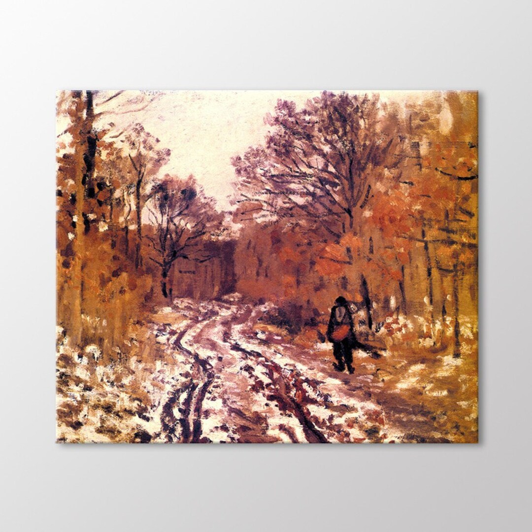 Snowy Forest, 1869 by Claude MONET Canvas Wall Art - Etsy