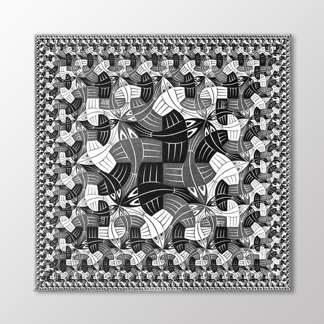 Square Limit by Maurits Cornelis ESCHER Canvas Wall Art - Etsy