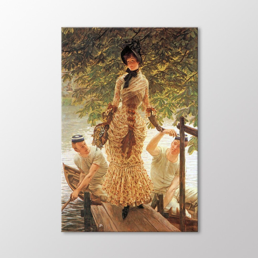 On the Thames by James Tissot Canvas Wall Art - Etsy