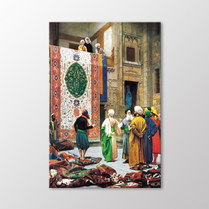 The Carpet Merchant Jean Leon Gerome, Old Carpet Seller Painting ...