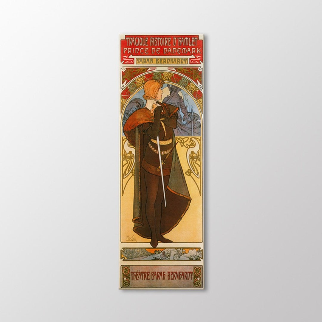 Hamlet by Alphonse Mucha Canvas Wall Art - Etsy