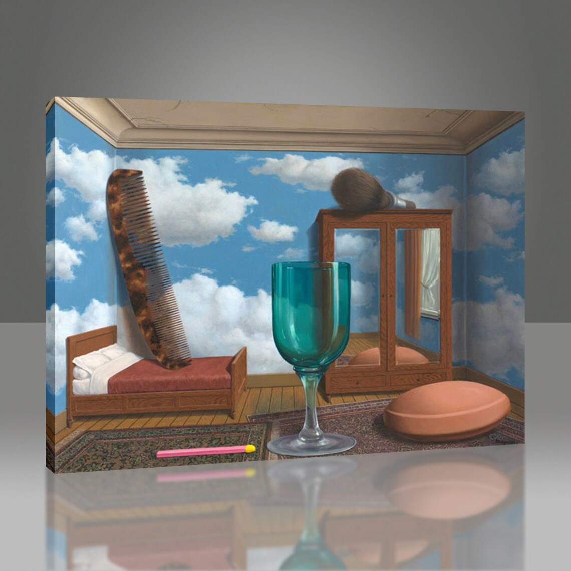 Personal Values by Rene Magritte Canvas Wall Art - Etsy