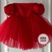 Red Ribbon Baby Wedding Girl Dress Birthday Tutu Dress Prom - Etsy
