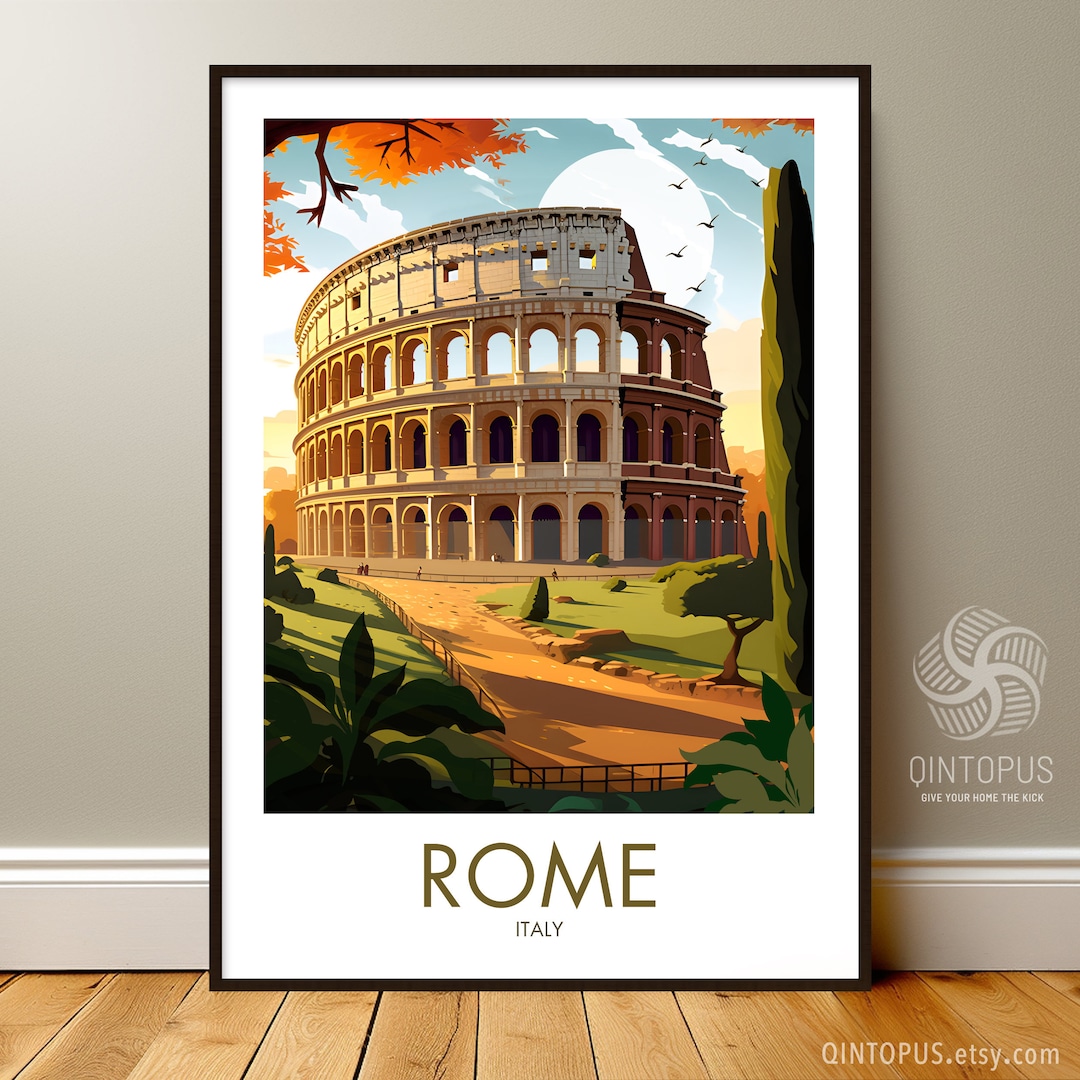 Rome, Colosseum, Italy, Travel Poster, Fine Art, Boho, High Quality ...