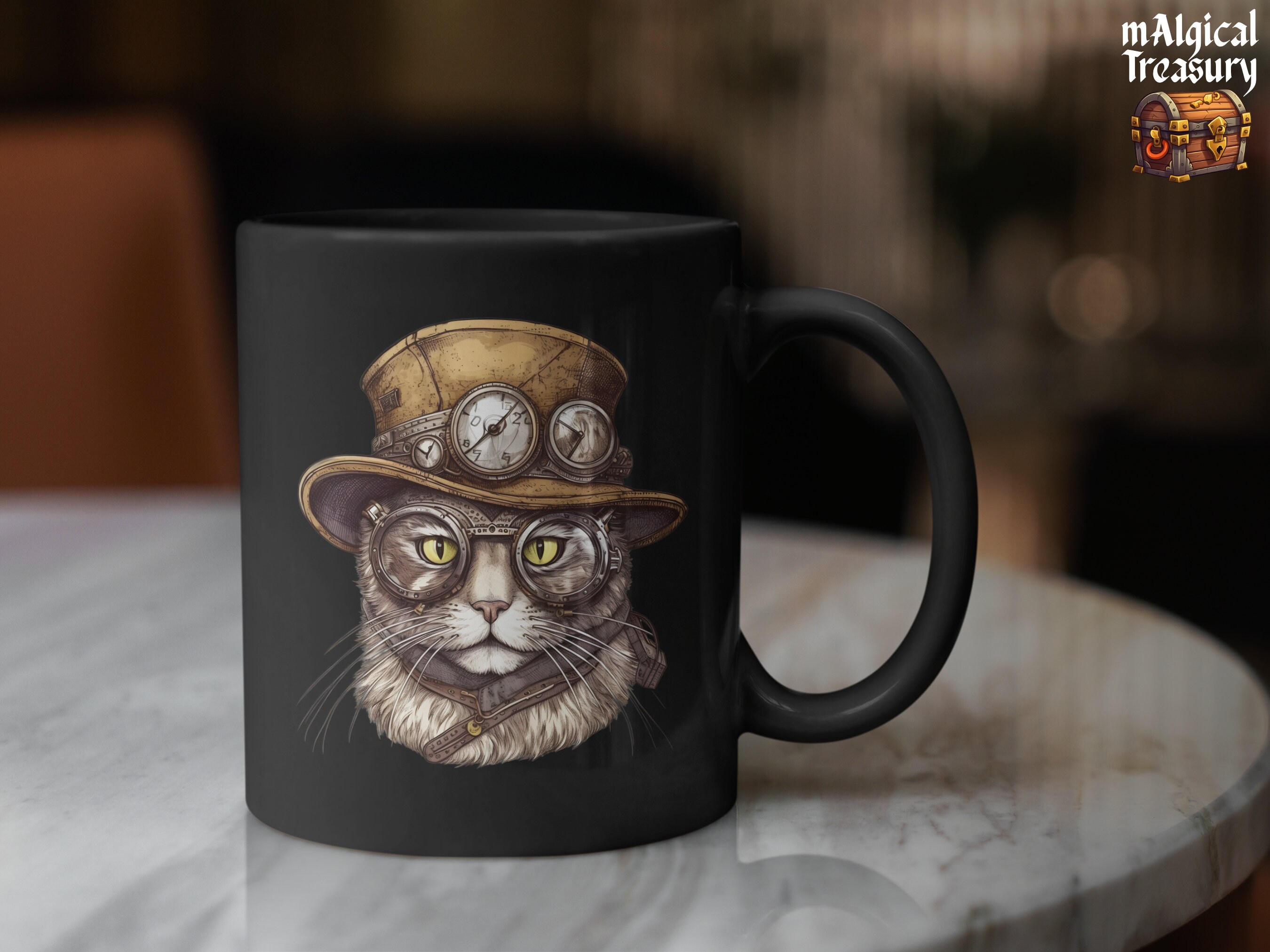 Steampunk Cats Clipart With Transparent Background Victorian - Etsy