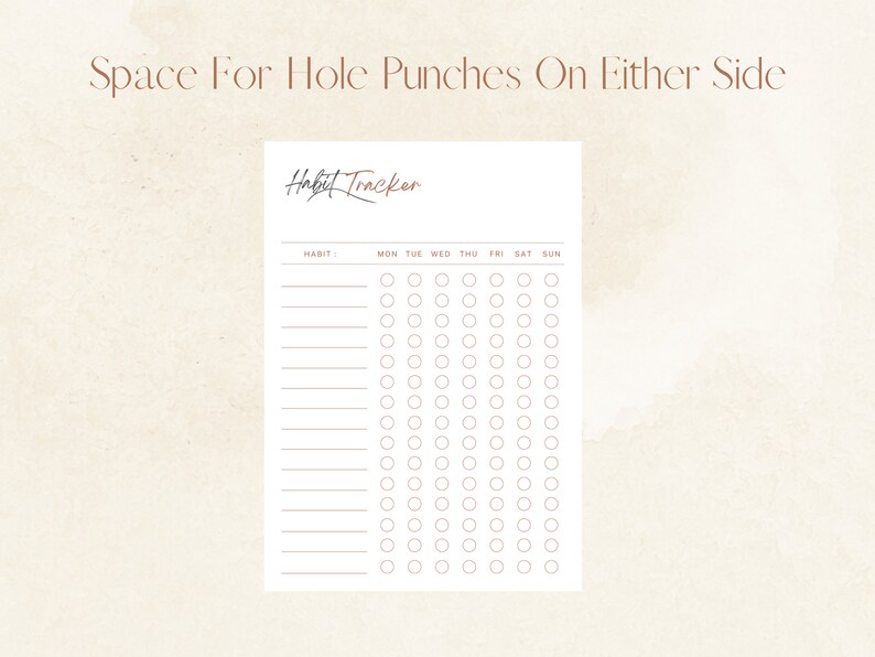 Minimal Habit Tracker, Weekly Habit Tracker Printable, Habit Tracker ...