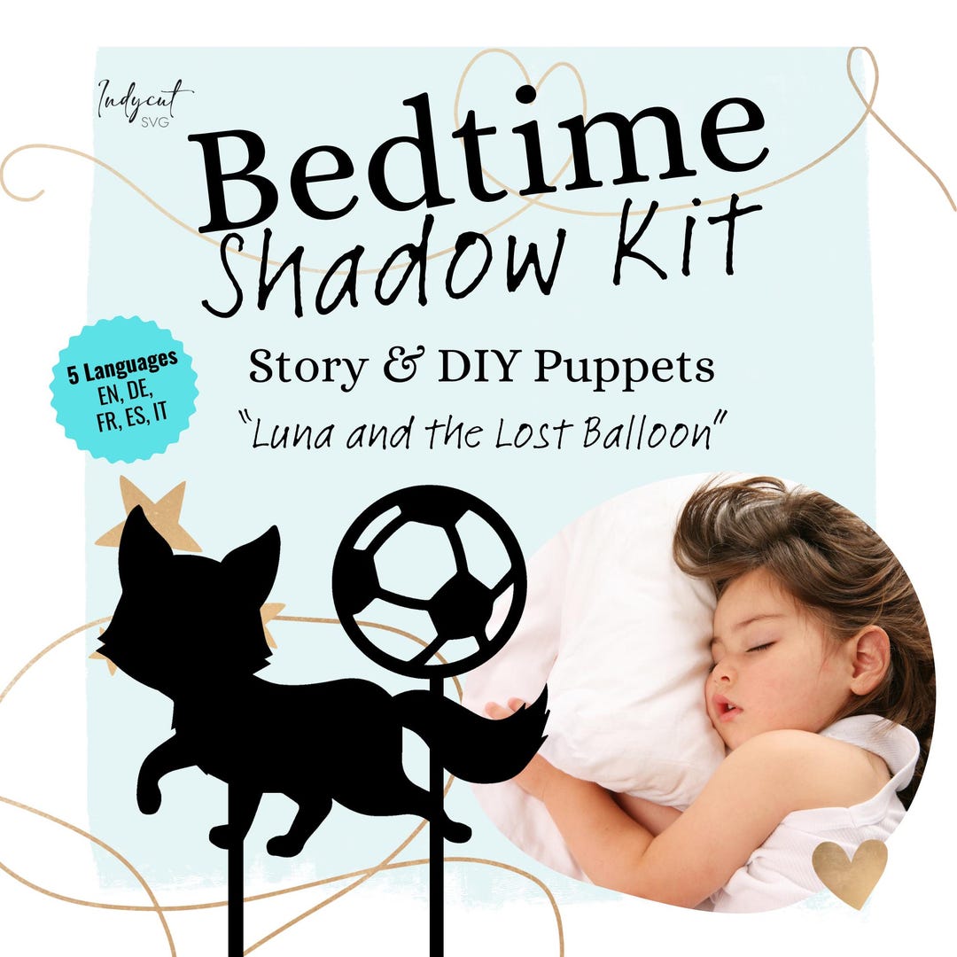 Digital Shadow Puppet Story Kit, Printable DIY Hand Shadow Puppets ...