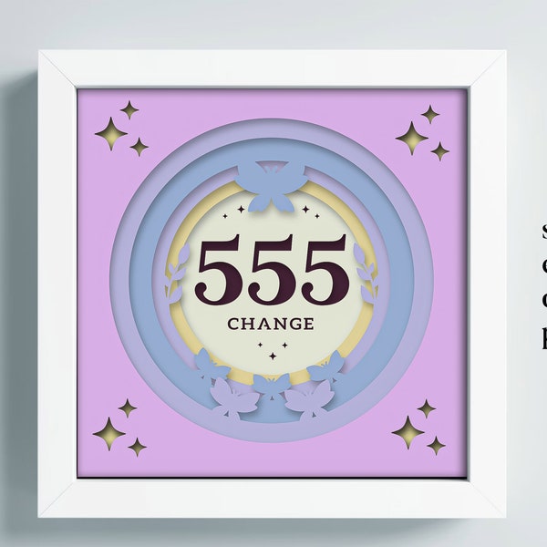 Angel Number 555 Svg - Etsy