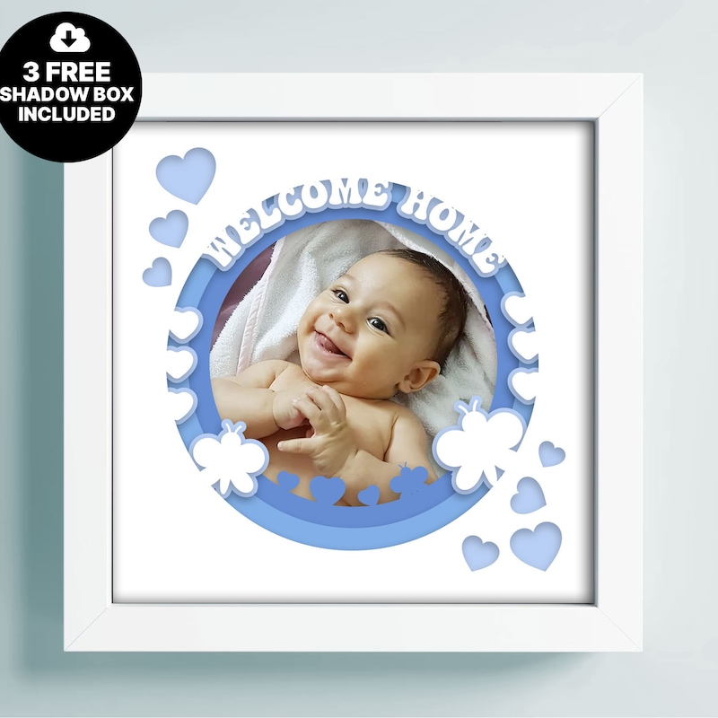 Baby Boy Shadow Box - Etsy