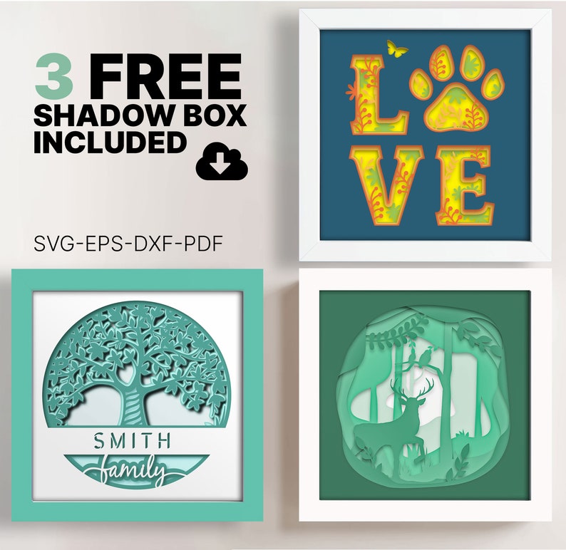 3D Friends Shadow Box SVG: Multilayer Papercut Template (digital ...