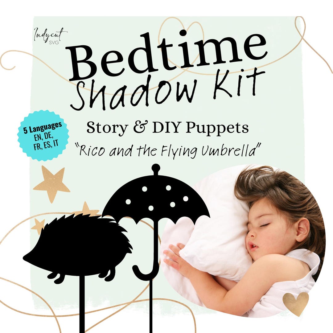 Digital Shadow Puppet Story Kit, Printable DIY Hand Shadow Puppets ...