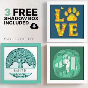 3D Cat, 3D Paper Cut Shadow Box Template, Multicolor Cat Svg ...