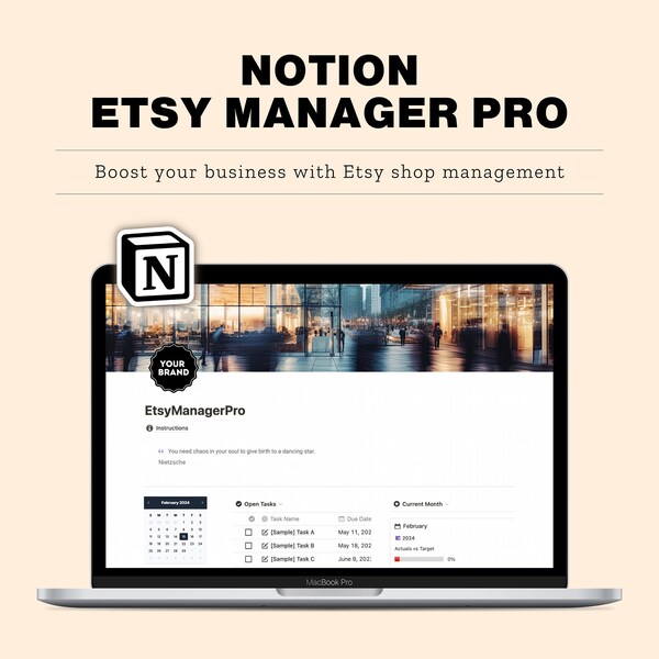 Shop Manager Dashboard - Etsy