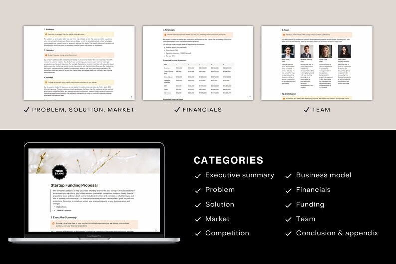 The Startup Funding Proposal Template, Notion Planner, Business Hub ...