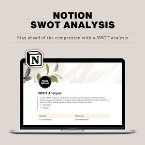 SWOT Analysis, Notion Planner, Business Hub, Business Dashboard Notion ...