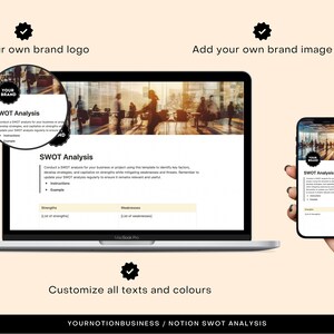 SWOT Analysis, Notion Planner, Business Hub, Business Dashboard Notion ...