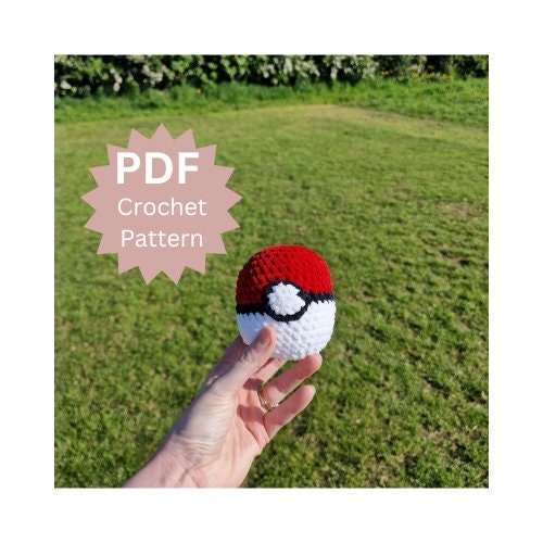 PDF Pokeball Crochet Pattern US Terms Amigurumi Easy No Sew Quick Make ...