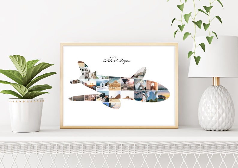 Airplane Photo Collage Digital Wall Art Airplane Nursery Room Decor ...