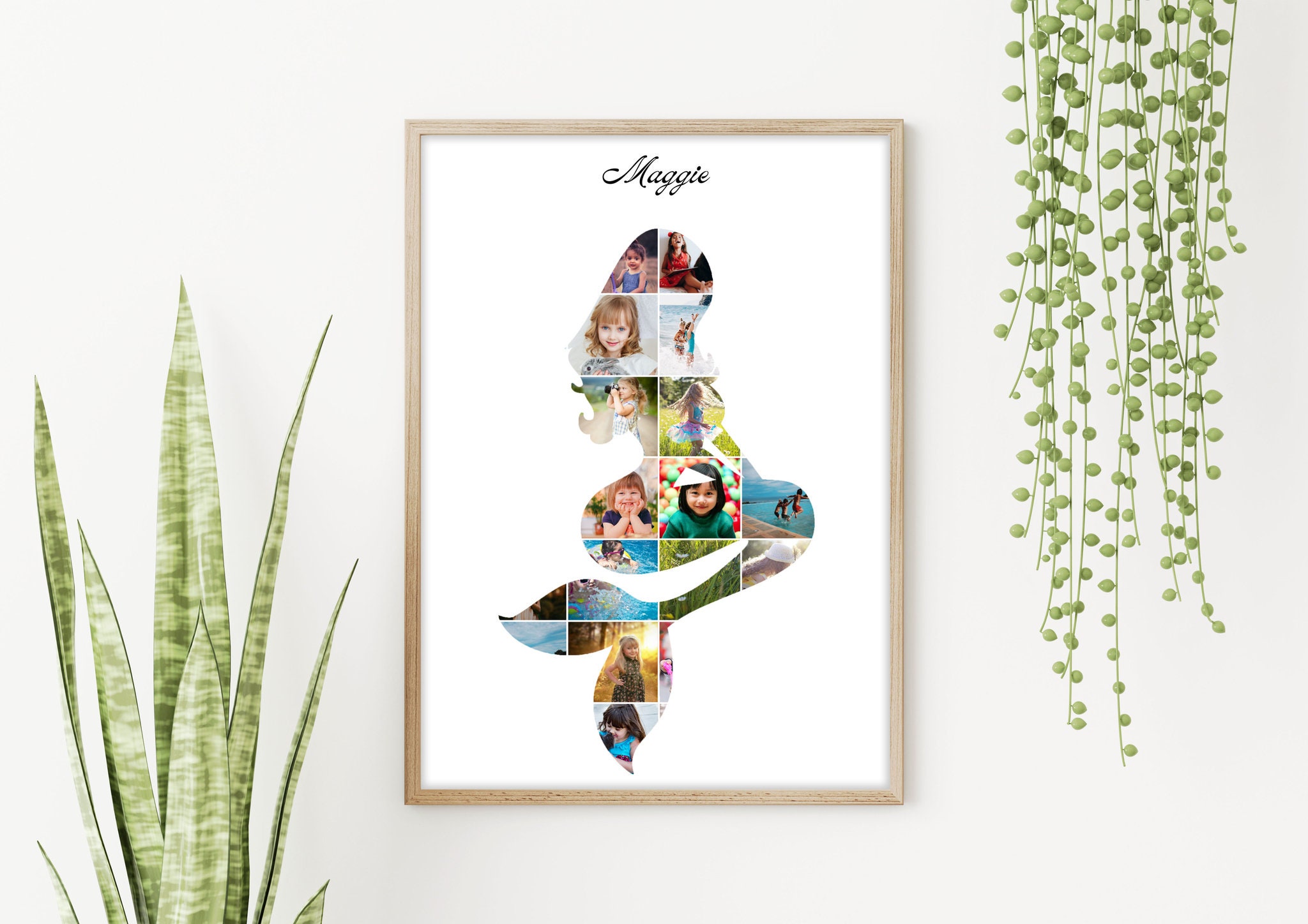 Personalized Mermaid Art Photo Collage Printable Wall Art - Etsy