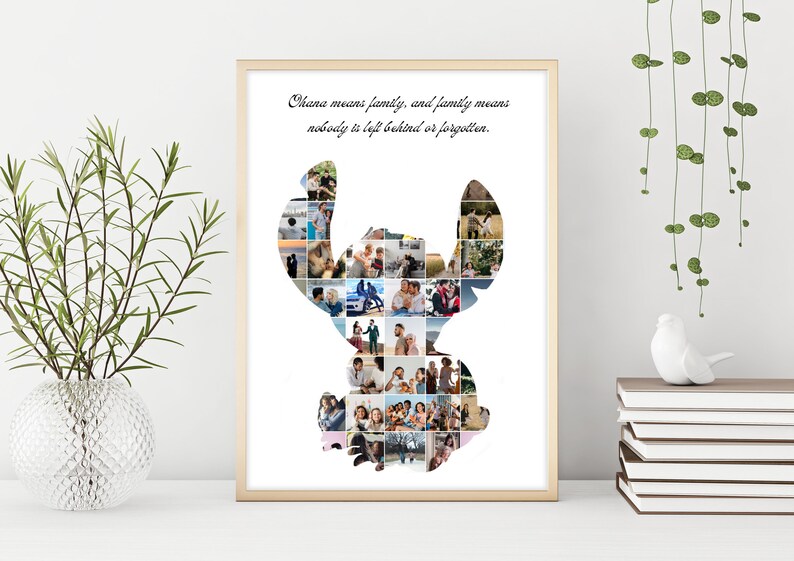 Stitch Printable Photo Collage Lilo & Stitch Wall Art Gift for Daughter ...