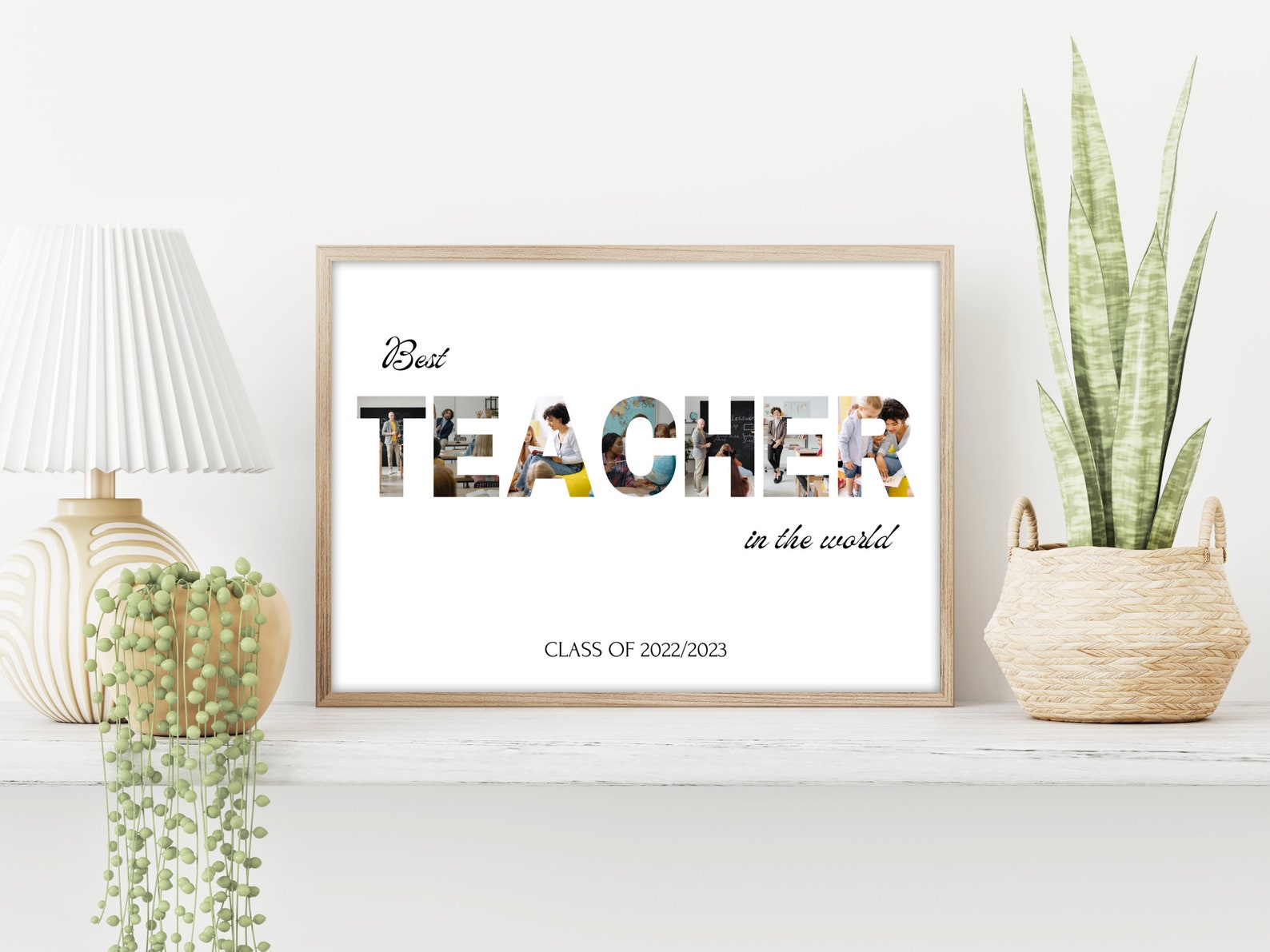 Custom Teacher Photo Collage | Printable Teacher Appreciation Gift ...
