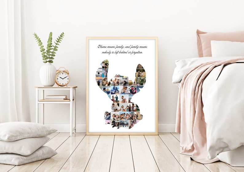 Stitch Photo Collage Lilo & Stitch Wall Art Gift for Daughter Gift for ...
