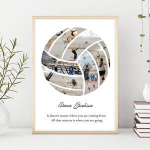 Custom Voleyball Photo Collage Volleyball Player Gifts Senior Night ...