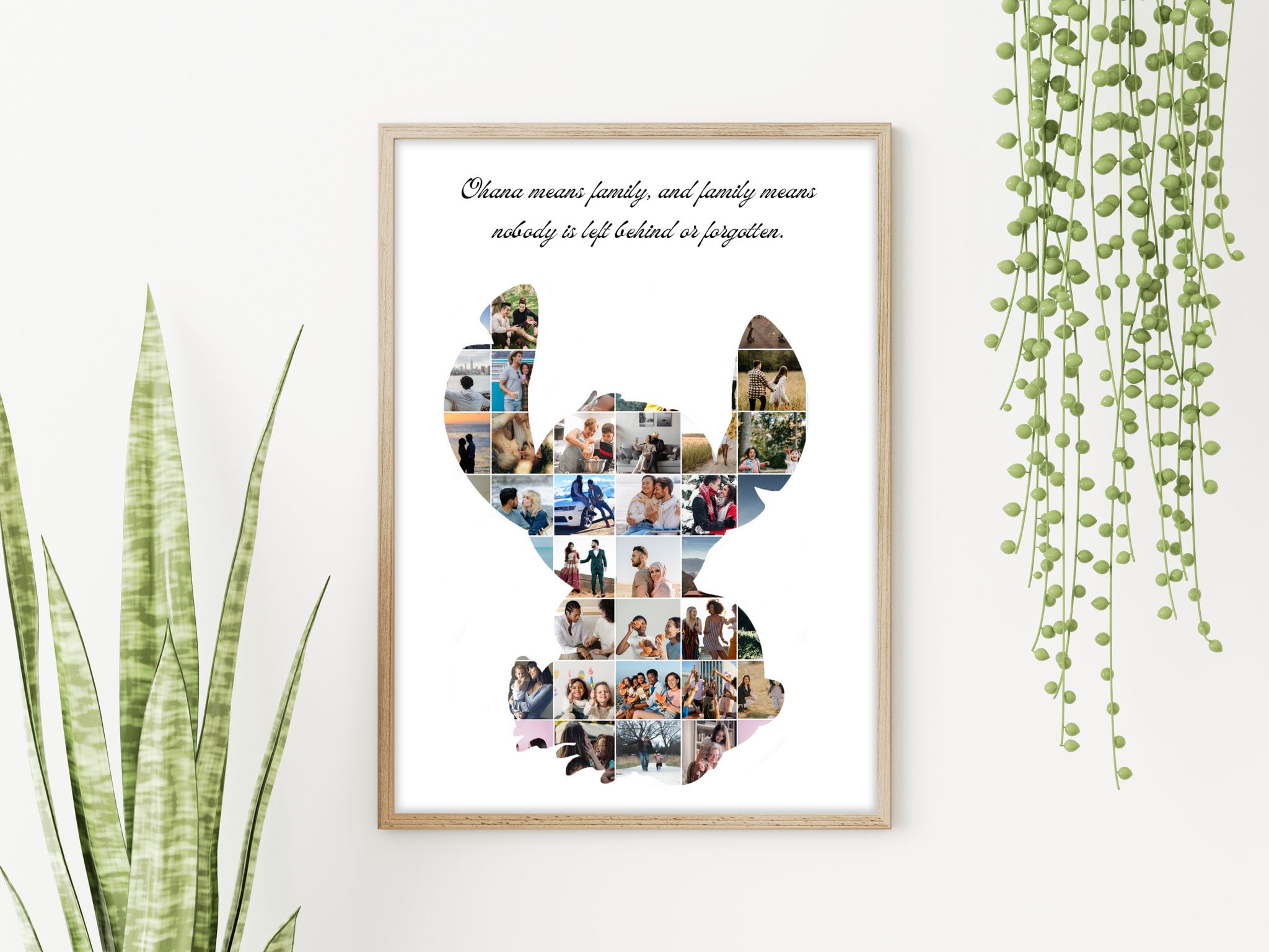 Stitch Photo Collage Lilo & Stitch Wall Art Gift for Daughter Gift for ...