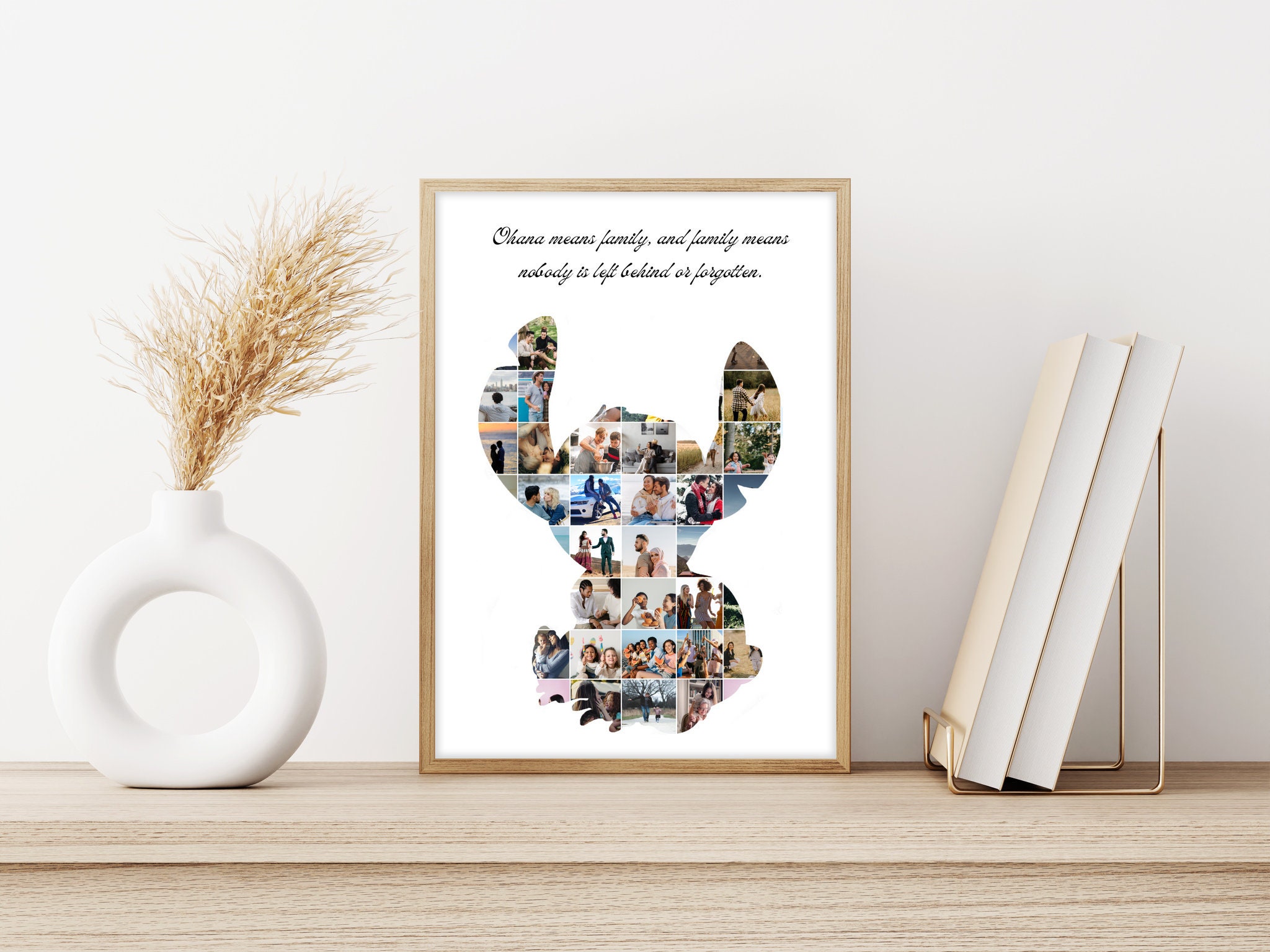 Stitch Photo Collage Lilo & Stitch Wall Art Gift for Daughter Gift for ...