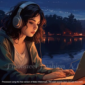 Lofi Youtube Backgrounds | Girl, Studying, Lakeside, Chill, Vibes ...