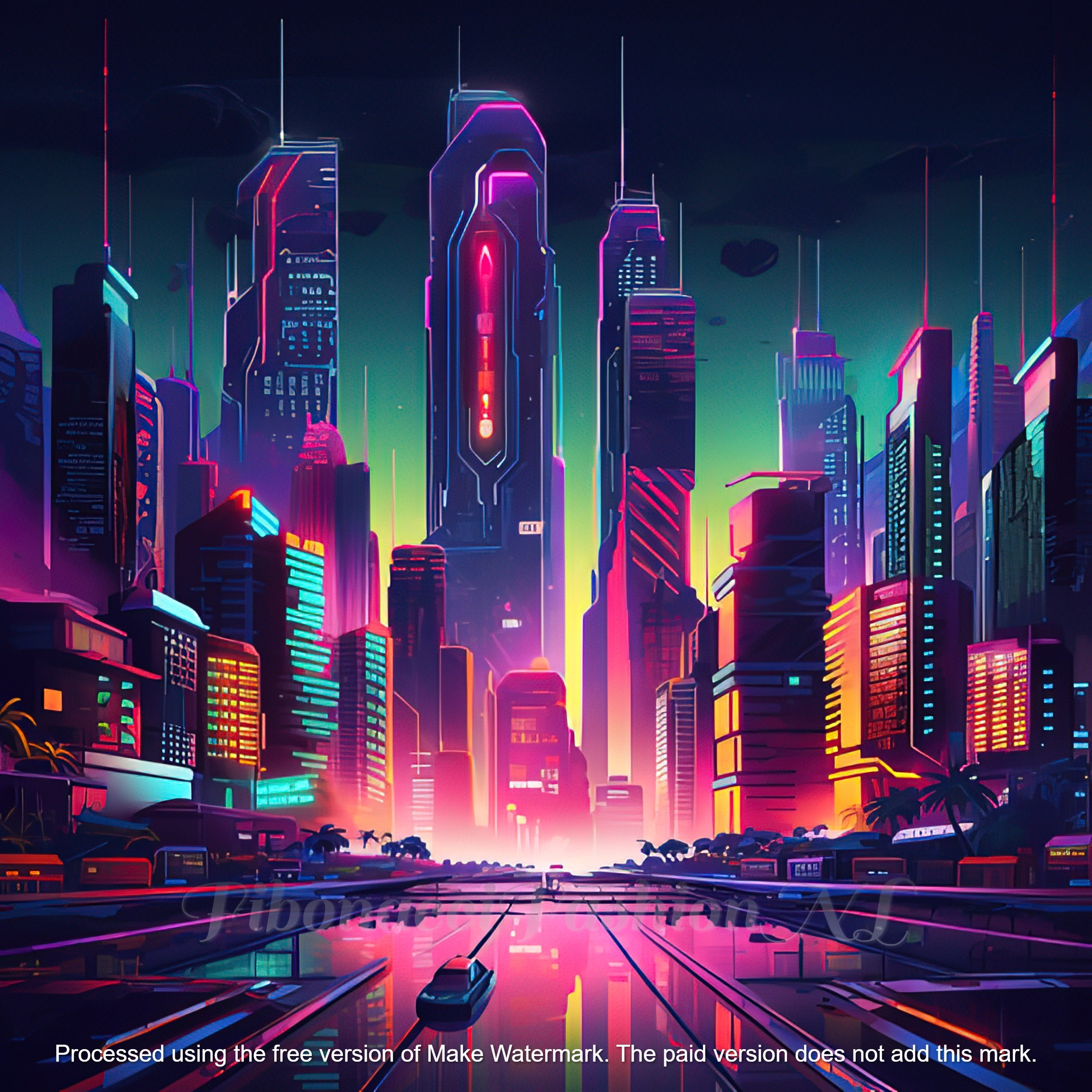 Youtube Synthwave Backgrounds City of Futuristic Life | Youtube, Music ...