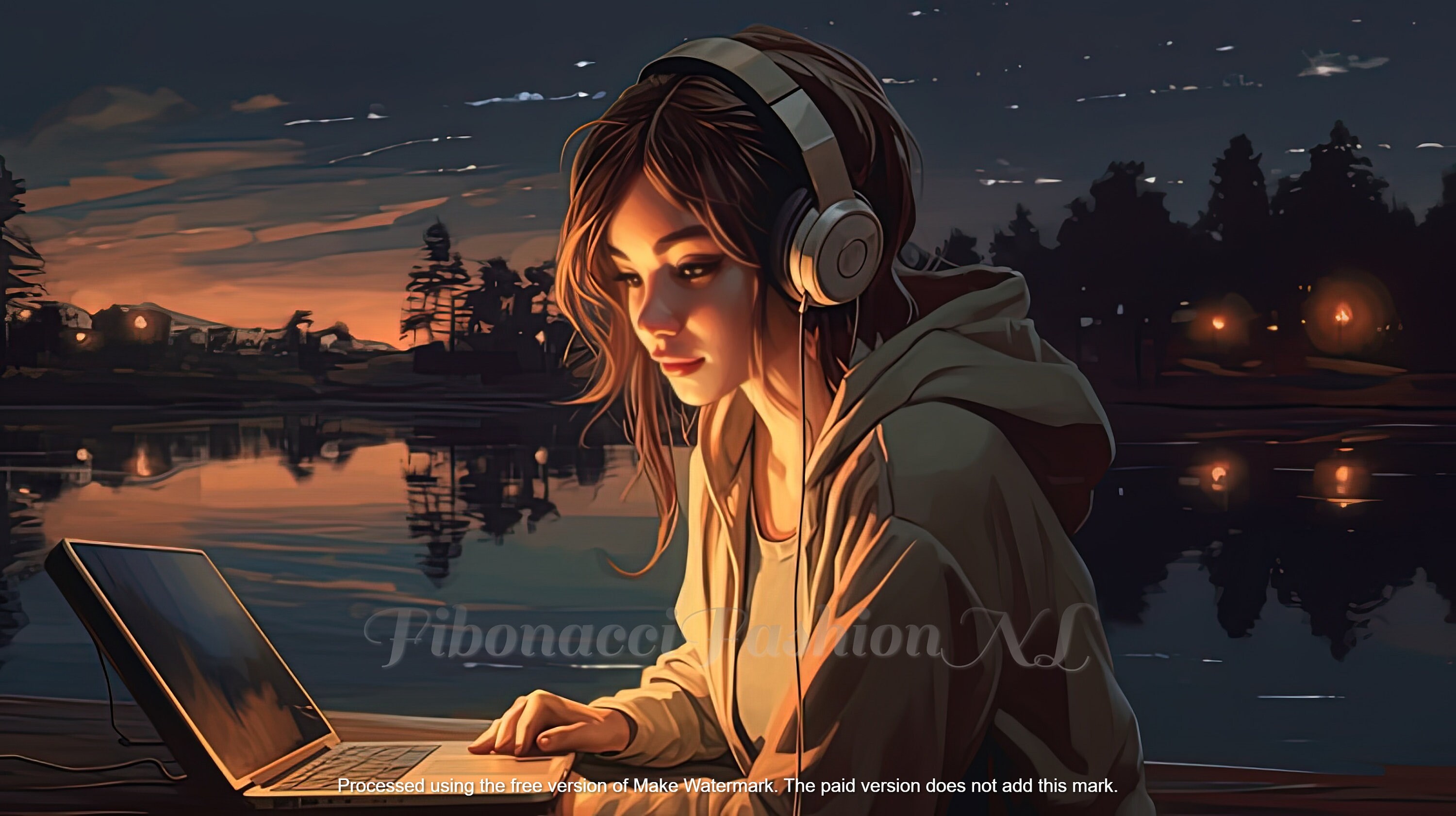Lofi Youtube Backgrounds | Girl, Studying, Lakeside, Chill, Vibes ...