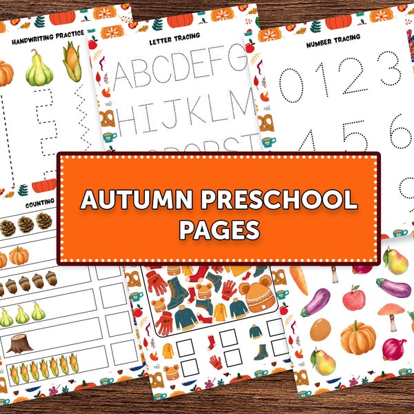 Preschool Worksheets - Etsy