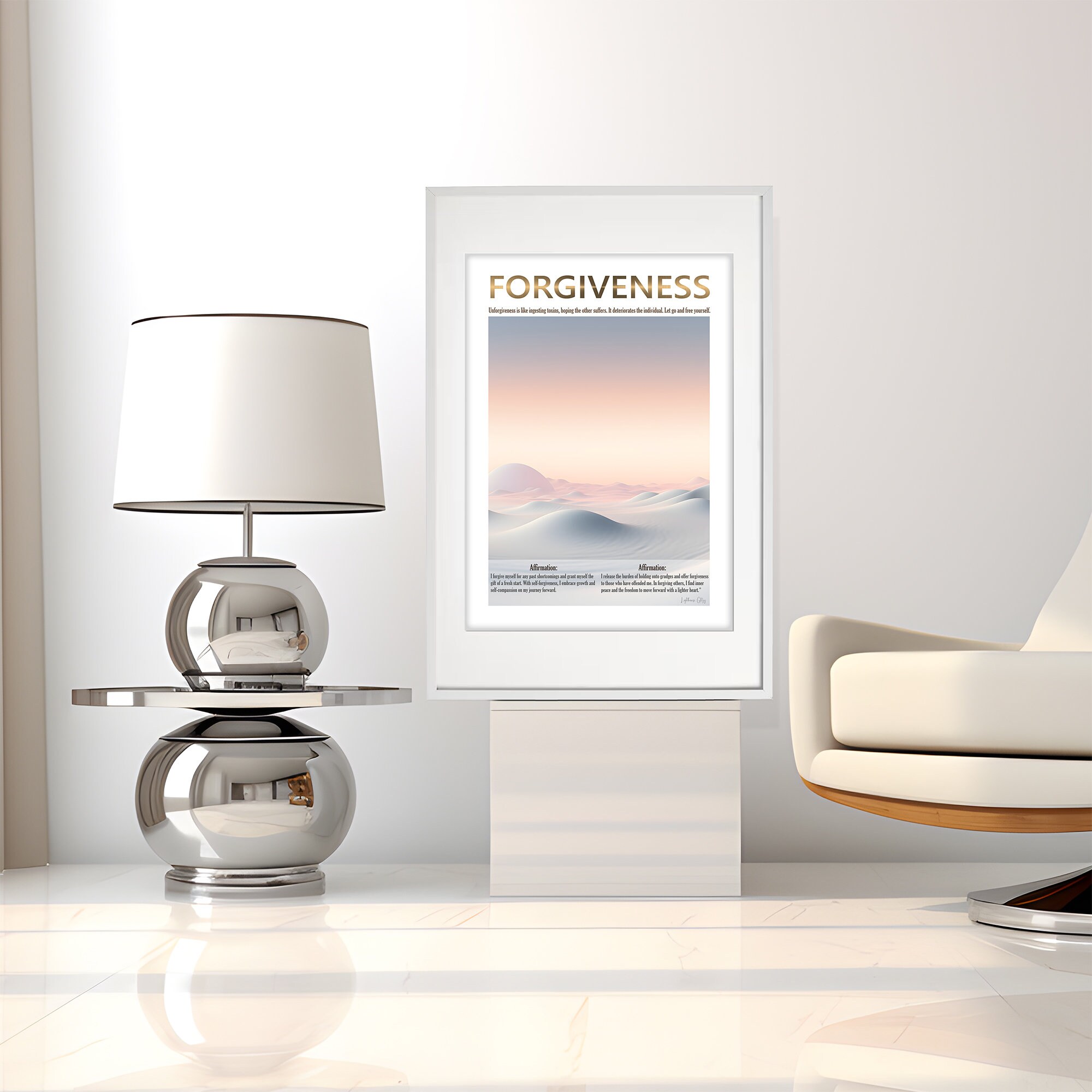 Forgiveness Art Printables, Letting Go Affirmation Inspirational Poster ...