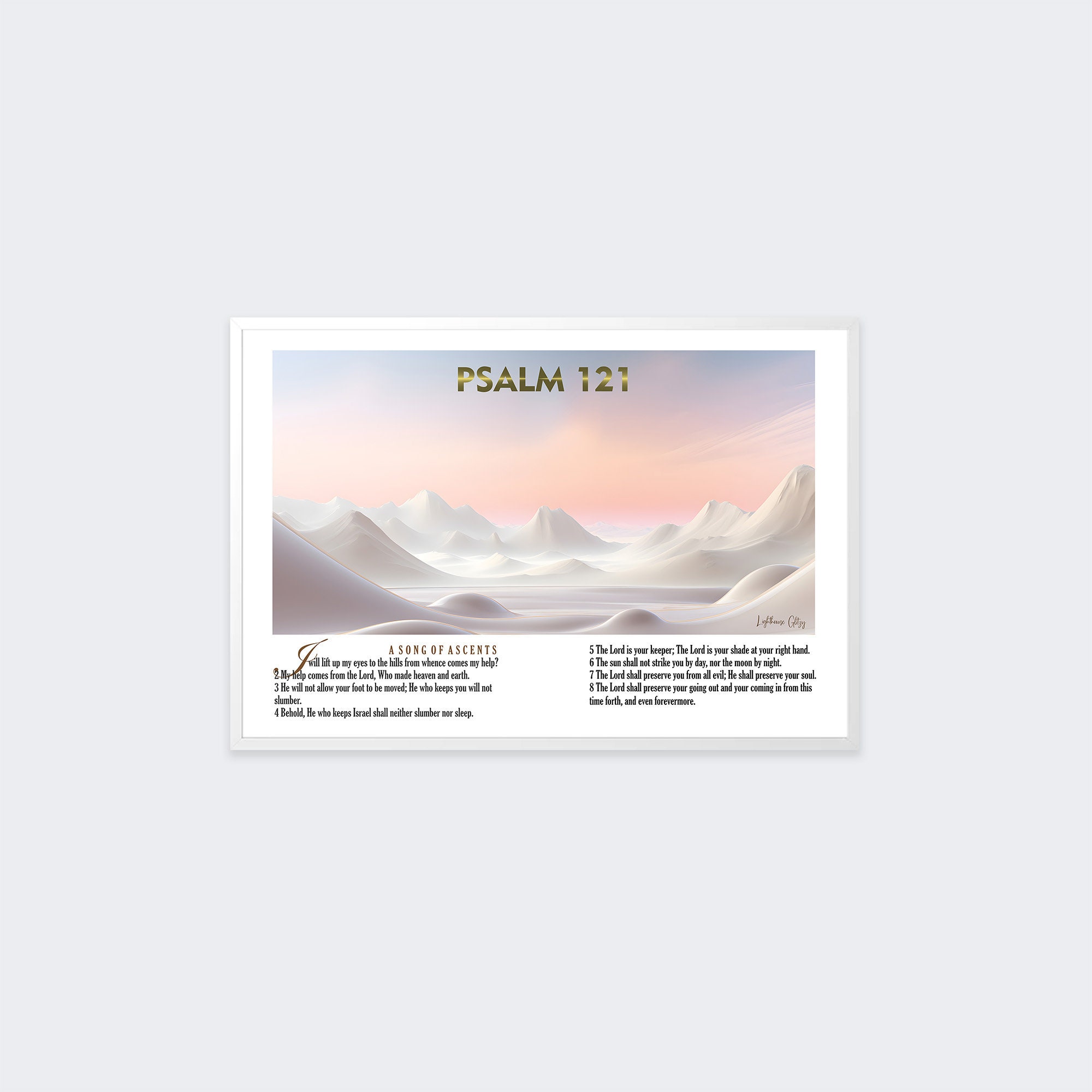 Psalm 121 Wall Art, Bible Verse Poster, Digital Wall Art for Christians ...