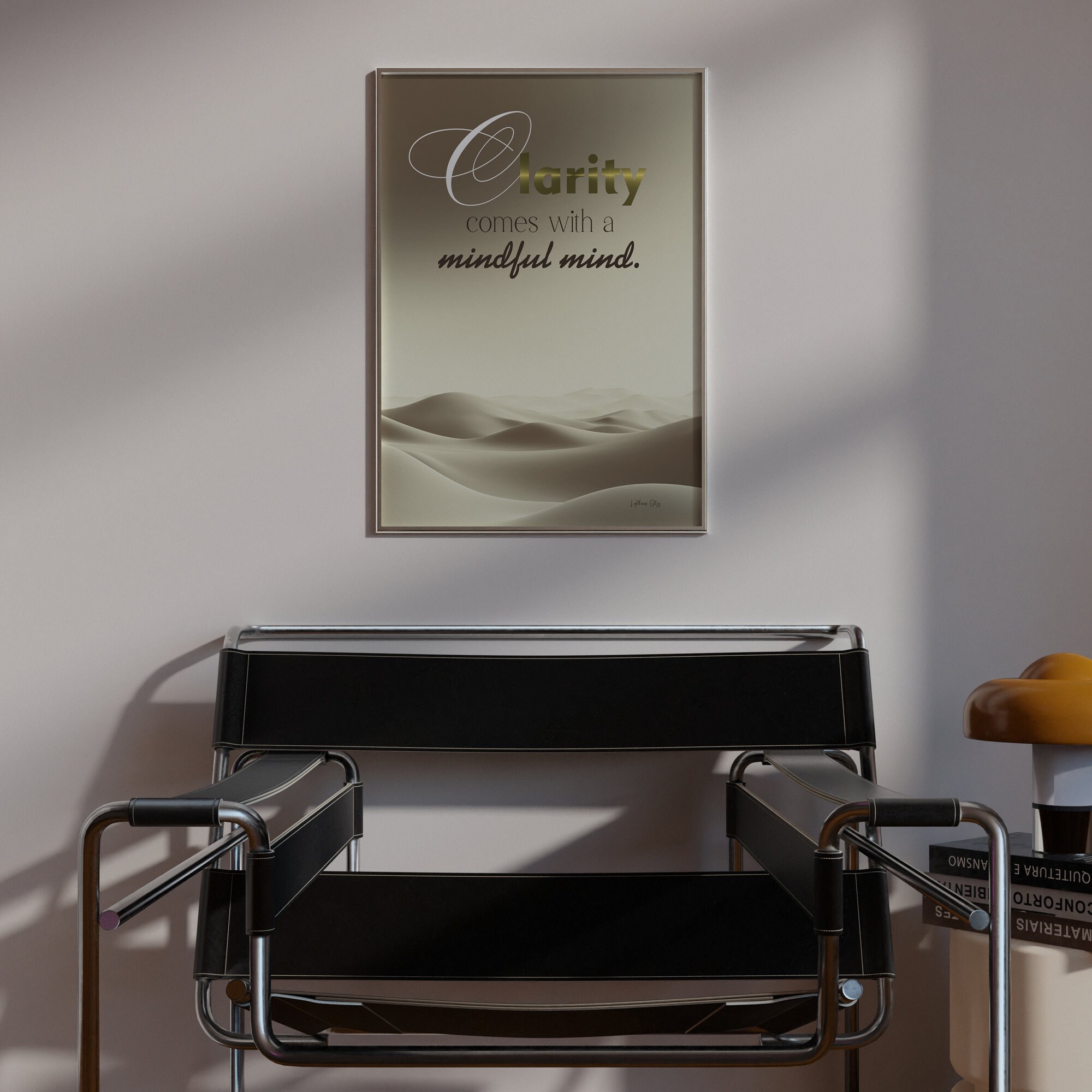 Mindfulness Poster Mindful Wall Art Print, Mindfulness Gift Manifest ...