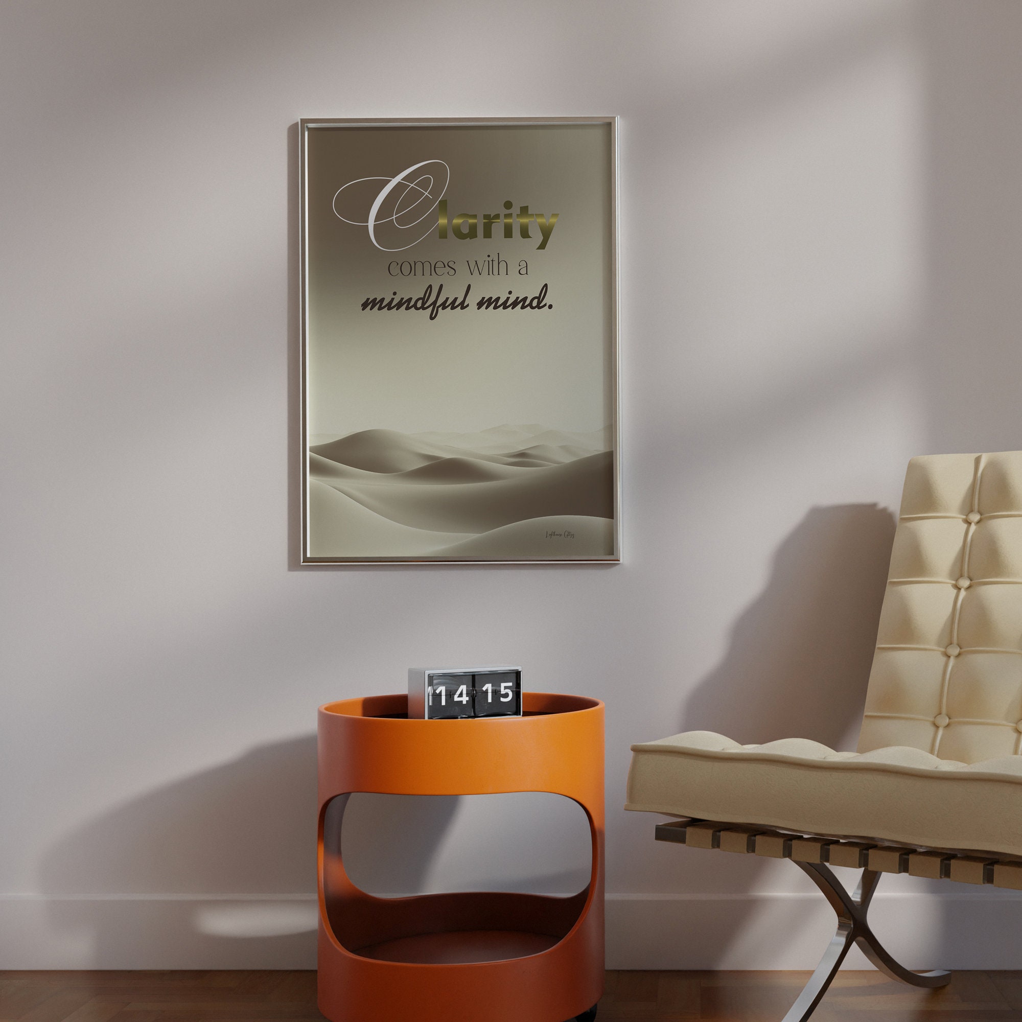 Mindfulness Poster Mindful Wall Art Print, Mindfulness Gift Manifest ...