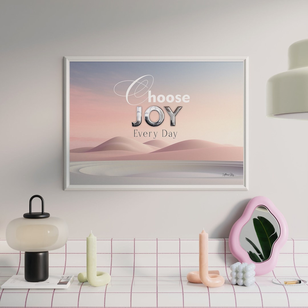 Choose Joy Digital Art Print, Choose Joy Poster, Motivational ...
