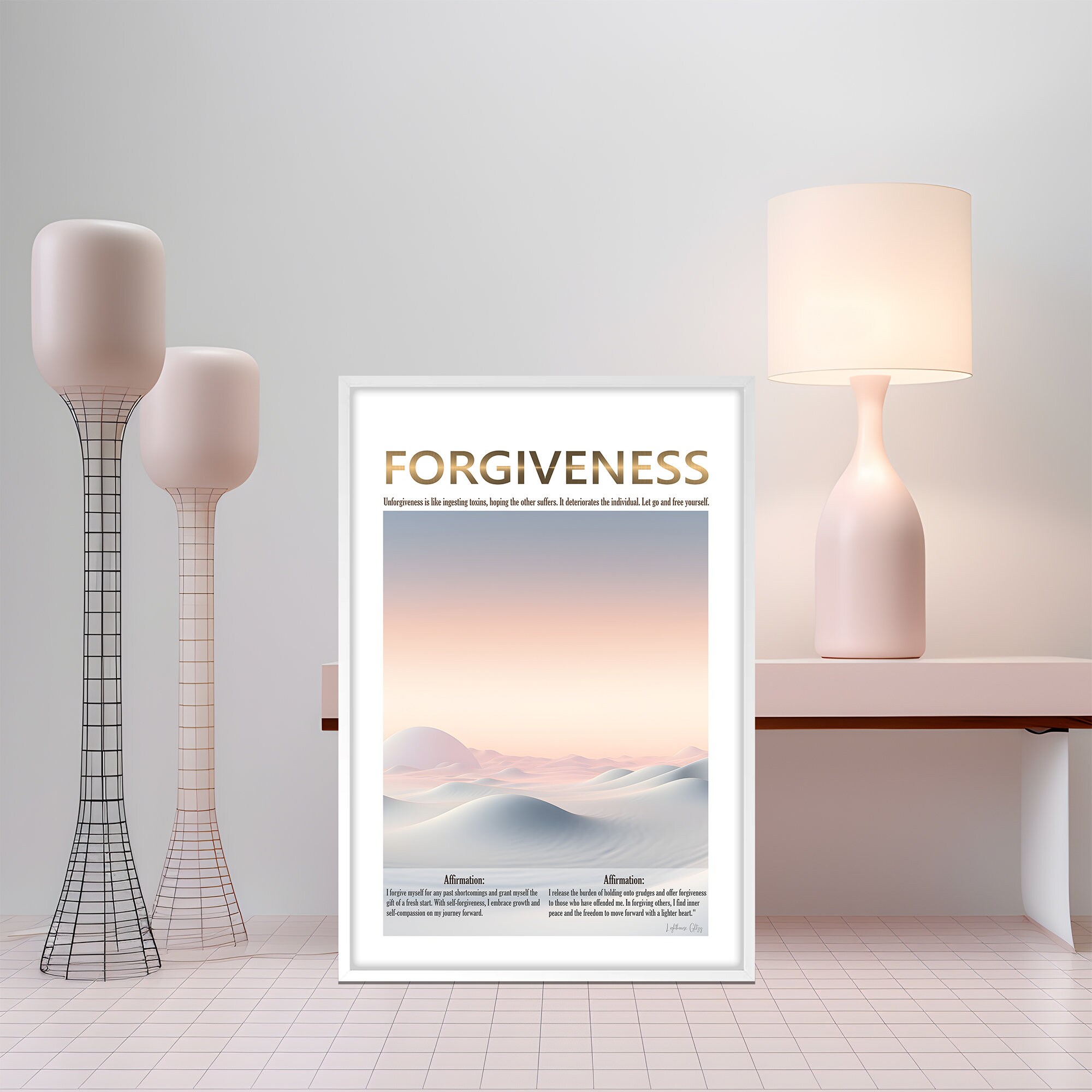 Forgiveness Art Printables, Letting Go Affirmation Inspirational Poster ...