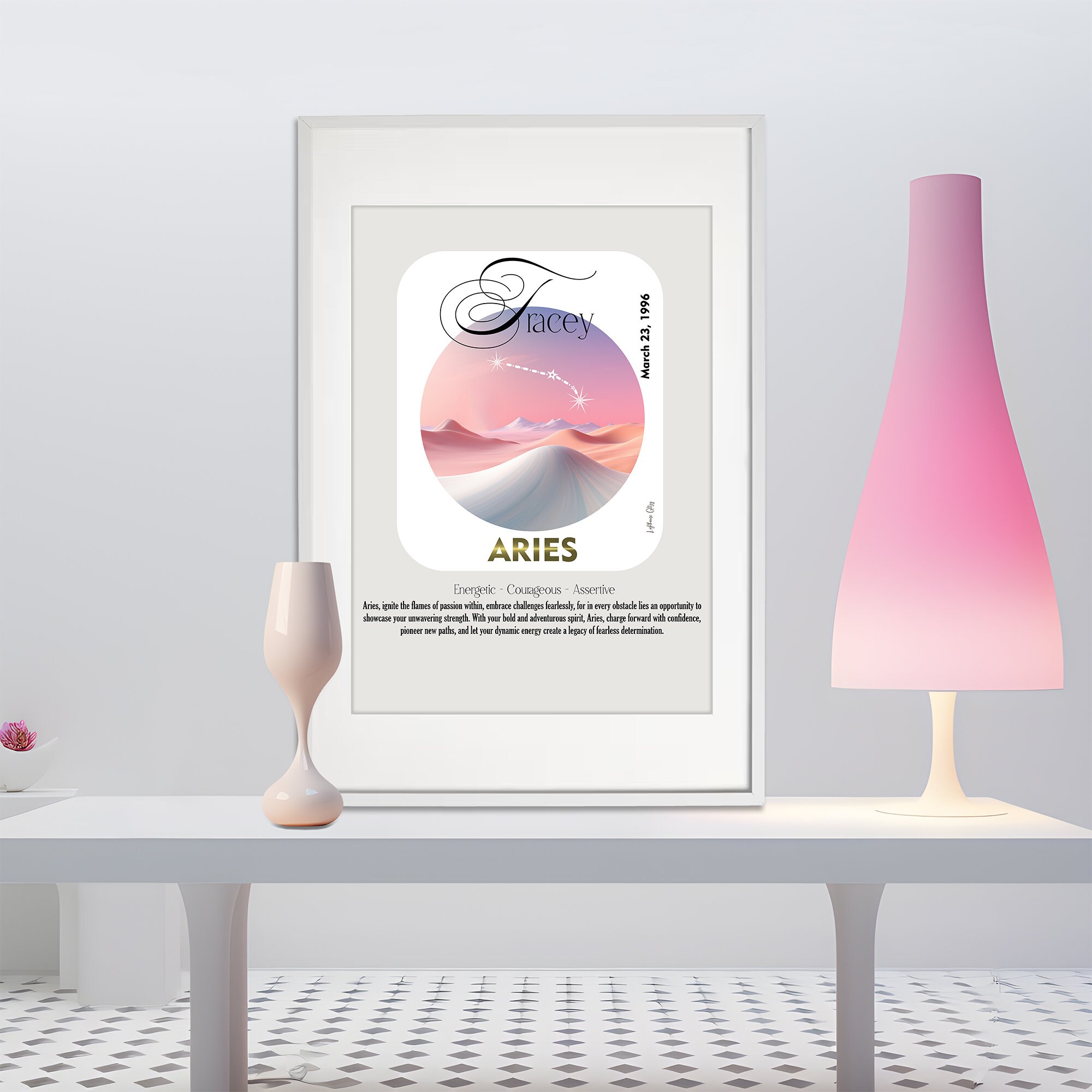 Personalised Zodiac Sign Print, Custom Astrology Poster, Custom Zodiac ...