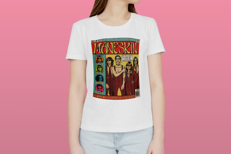 Maneskin Band Cartoon Drawing Magazine Poster Print Unisex - Etsy