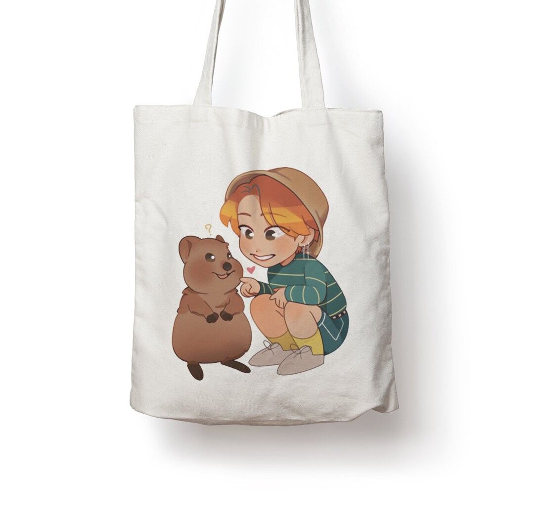Quokka Han Jisung Kpop Music Band Merch Cotton Tote Bag Gift - Etsy