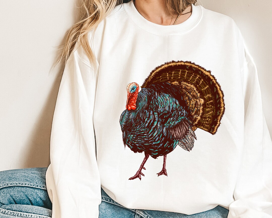 Vintage Turkey Sweatshirt Thanksgiving Shirt Thanksgiving Sweatshirt ...