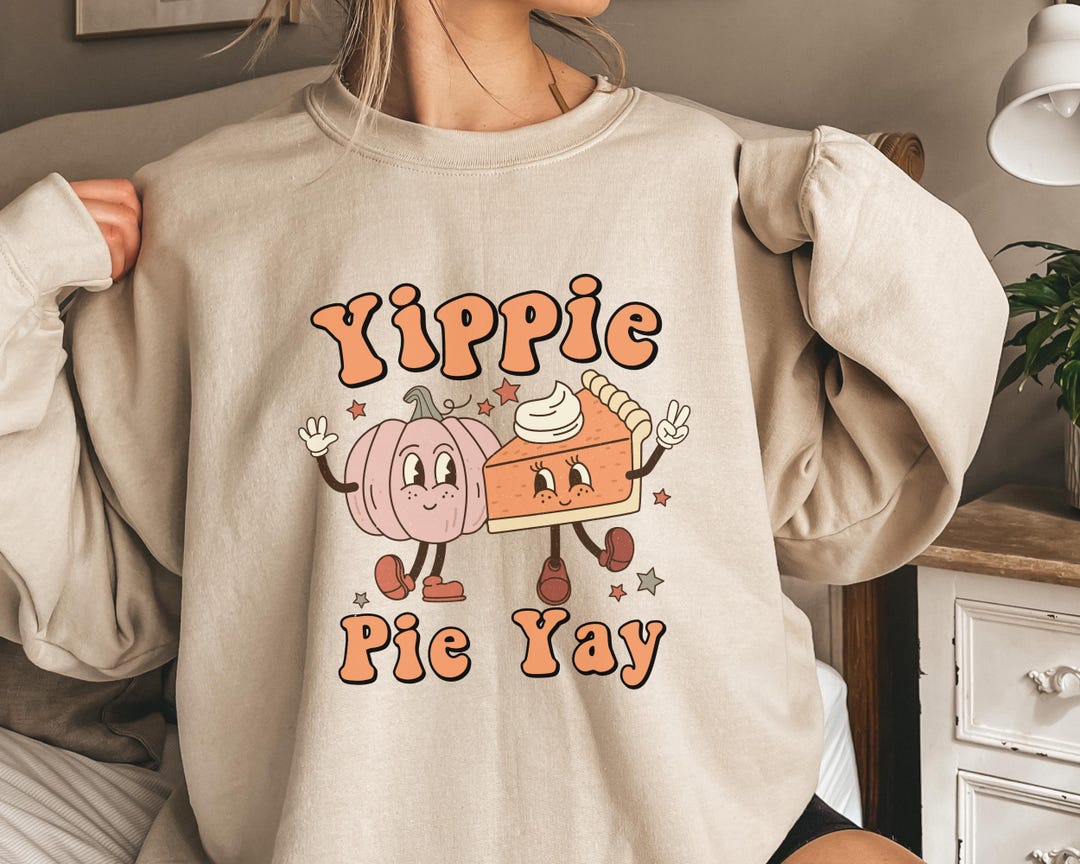 Yippie Pie Yay Funny Pumpkin Baking Shirt Gift Idea for Mom ...