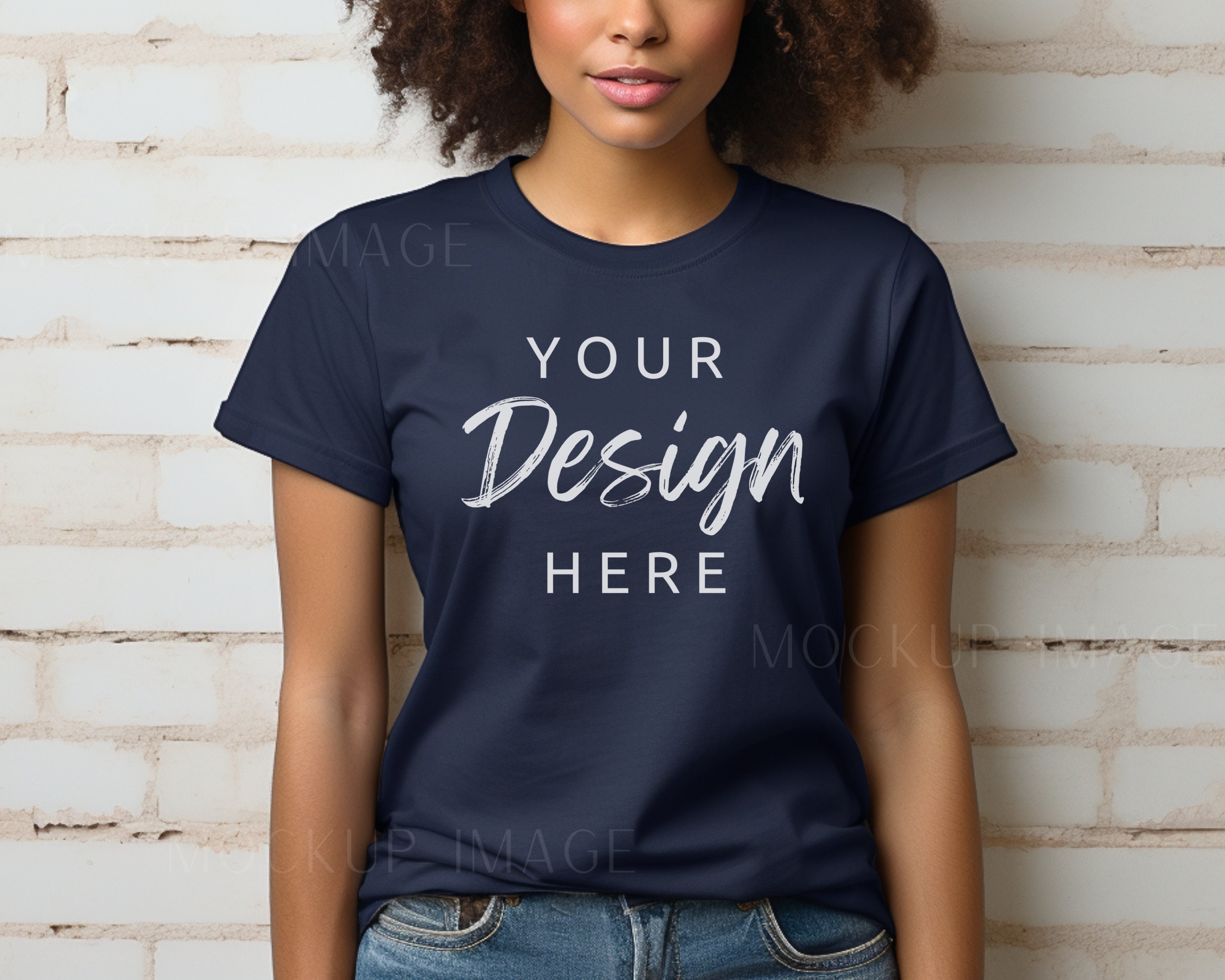 Plain Navy Blue T Shirt