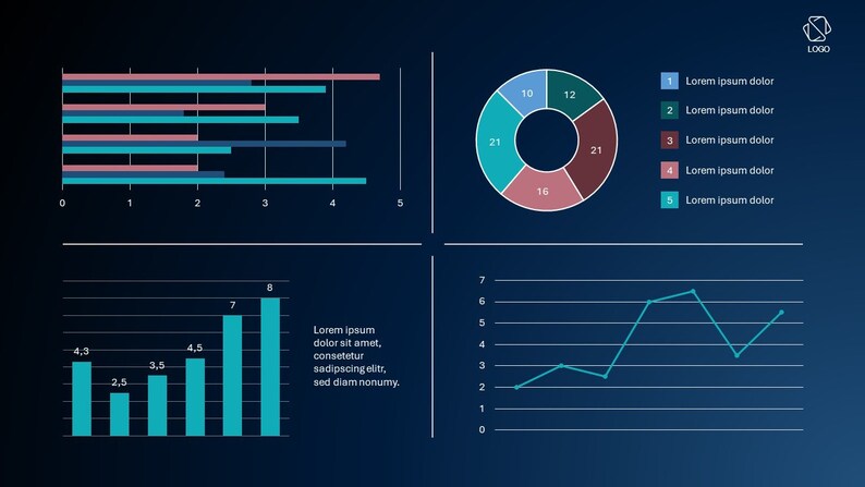 Animated Powerpoint Template Futuristic Design - Etsy