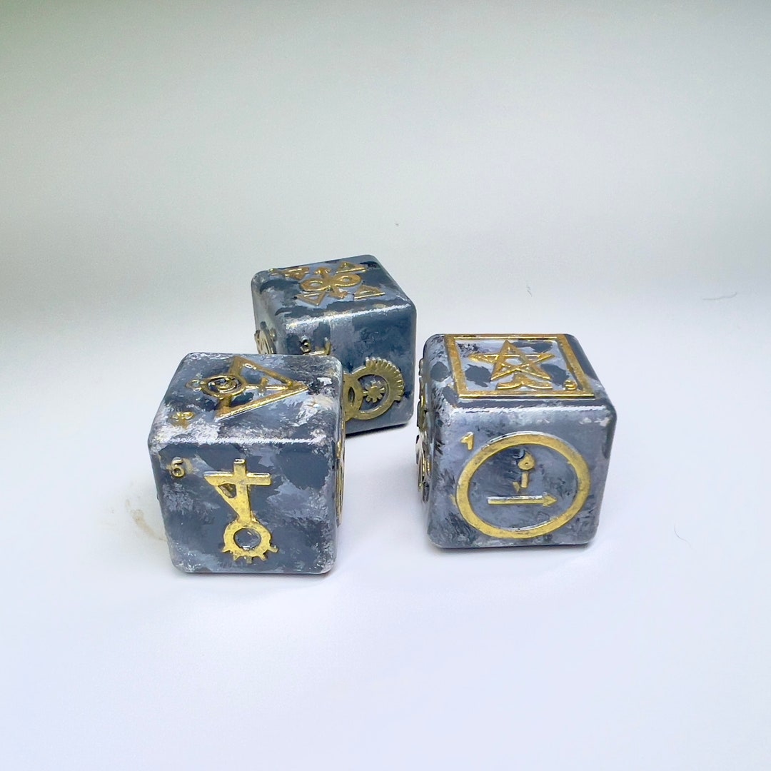 Set of 3 Tarot Dice - Etsy