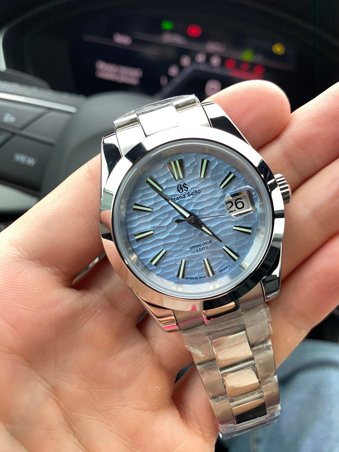 Grand Seiko Mod Watch Baby Blue Dial 40mm Vintage - Etsy Canada