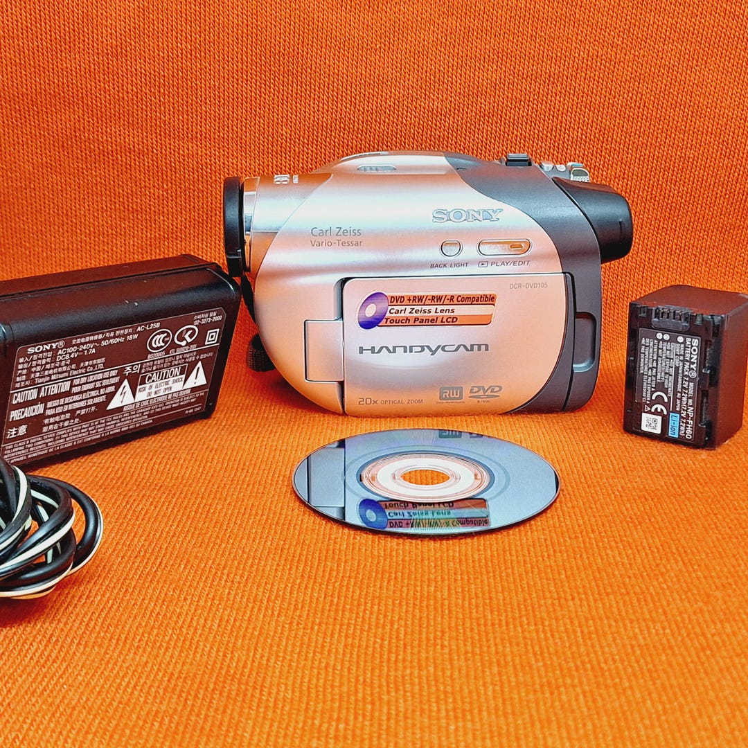 Sony Handycam Mini DV DCR-DVD105E Camcorder/vintage - Etsy