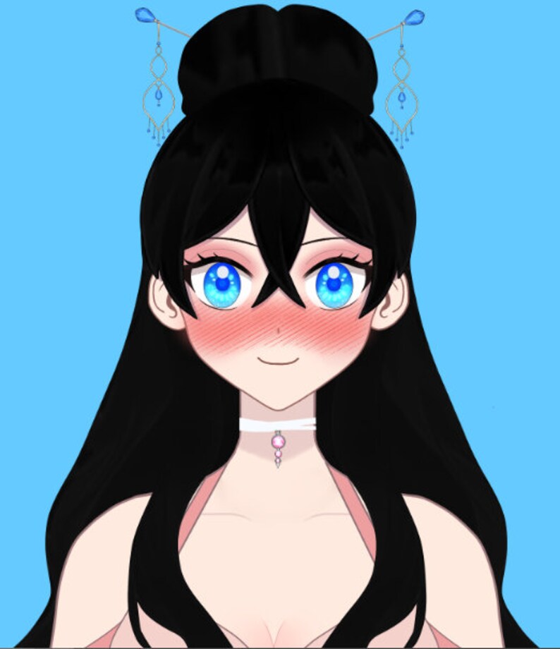 Premade Vtuber Live 2D Model Unrigged for Streaming!! Bust up Unrigged Model for Vtubing!! - Etsy